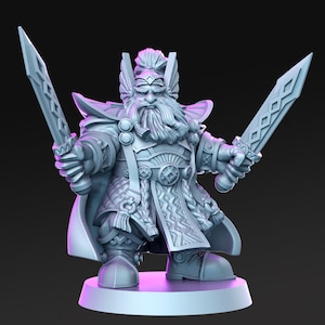 Dwarf Fighter Dnd Miniature Miniatures for Tabletop Games Like D&D or ...