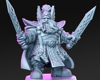 Wise Dwarf Fighter Dnd Miniature Miniatures for Tabletop | Etsy
