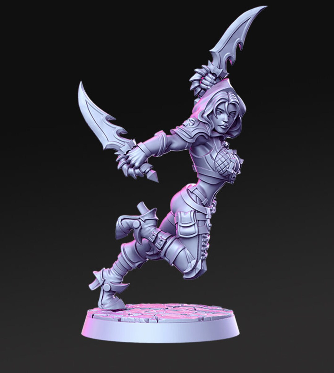 Female Rogue Dnd Miniature thief Miniatures for Tabletop Games Like D&D ...