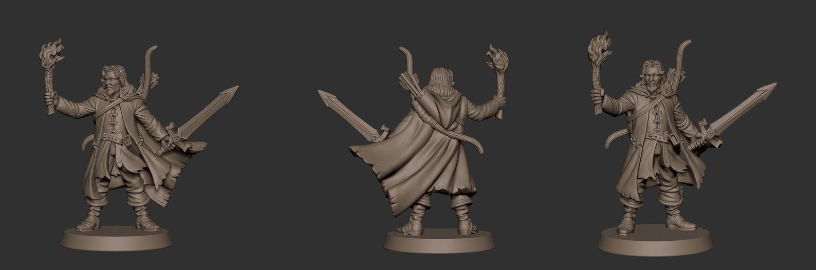 Human Ranger Dnd Miniature male Hunter Miniatures for - Etsy