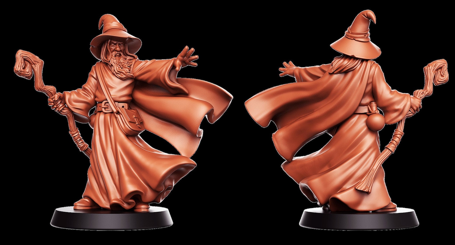 Human Mage Dnd Miniature sorcerer Miniatures for Tabletop - Etsy