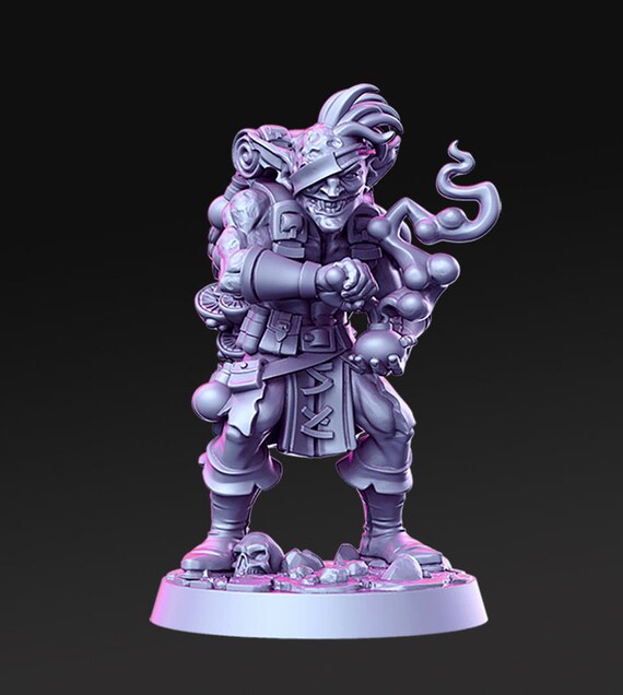 Goblin Alchemist Dnd Miniature chemist Miniatures for - Etsy