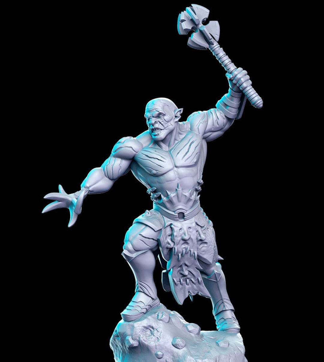 Orc Chieftain | Dnd Miniature |ork Warrior| Miniatures for Tabletop ...