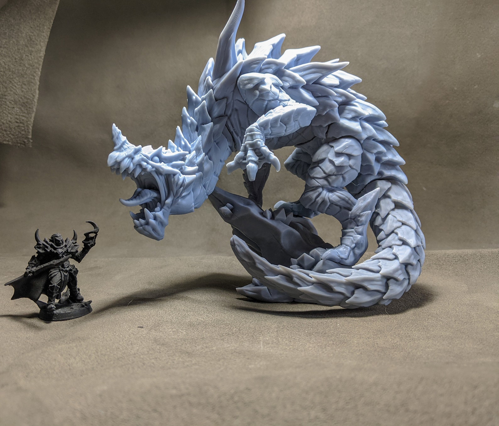 Depth Dragon Miniature Rock Dragon D&D Mini Miniature Dnd - Etsy