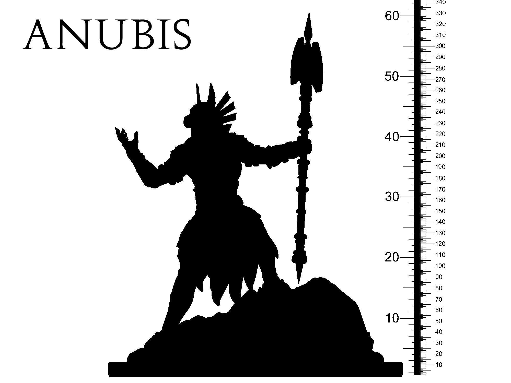Anubis Egyptian GOD Dnd Miniature egypt Miniatures for - Etsy