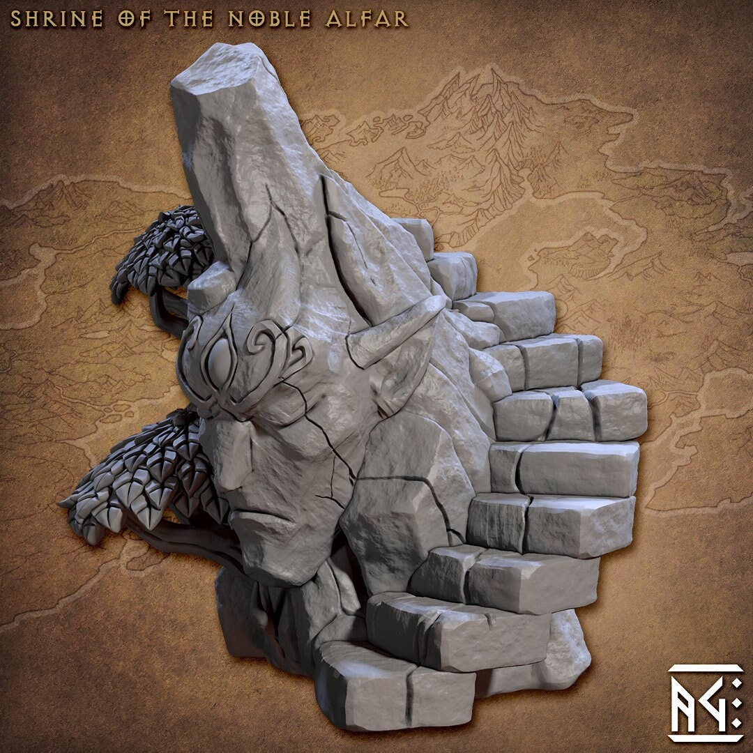 Elven Shrine Scatter Terrain Dnd Miniatures for Tabletop Games Like D&D ...