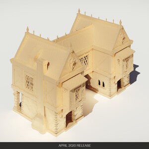 Guild Hall Table Top Terrain Building | Guild House | Tavern | D&D ...