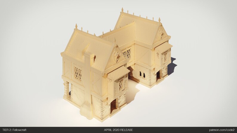 Guild Hall Table Top Terrain Building Guild House Tavern - Etsy