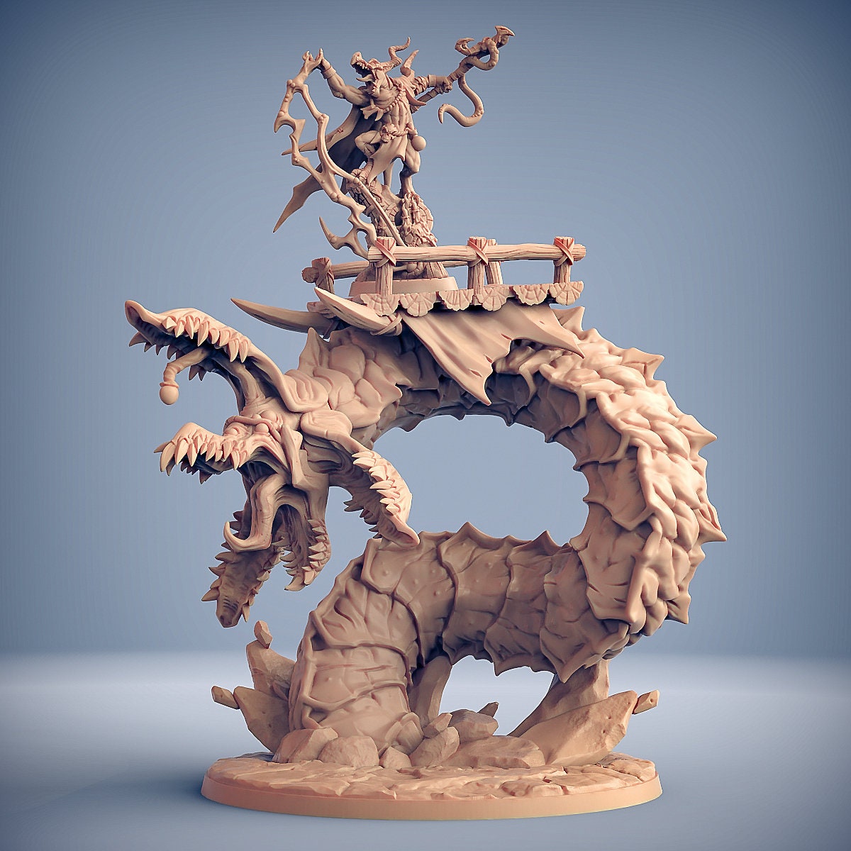 EPIC Worm Dnd Miniature Ashworm Mount wizard Miniatures for - Etsy