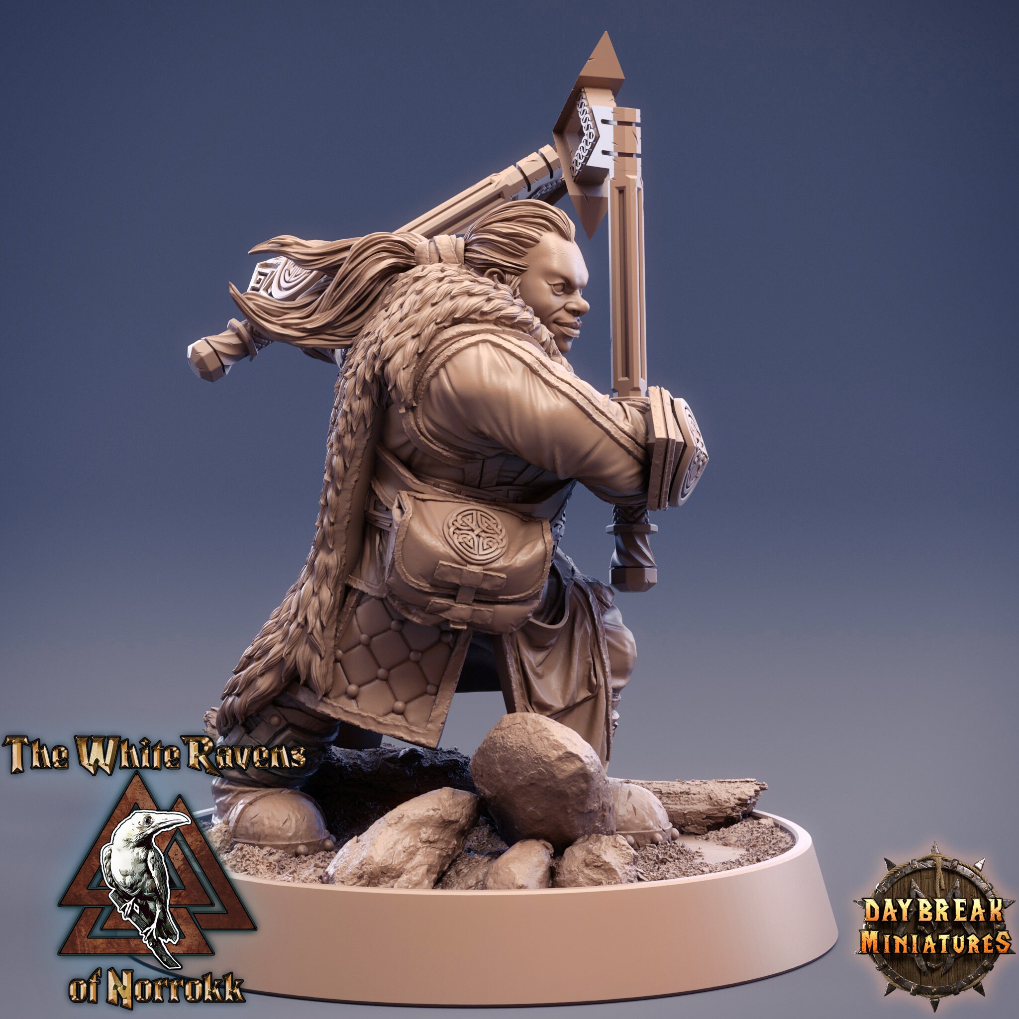 Female Dwarf Fighter Dnd Miniature Dwarven Warrior - Etsy