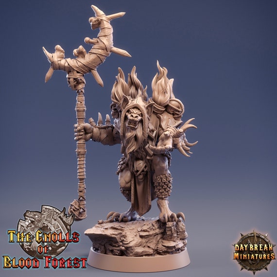 Gnoll Sorcerer Dnd Miniature Gnoll Spell Caster Gnoll - Etsy