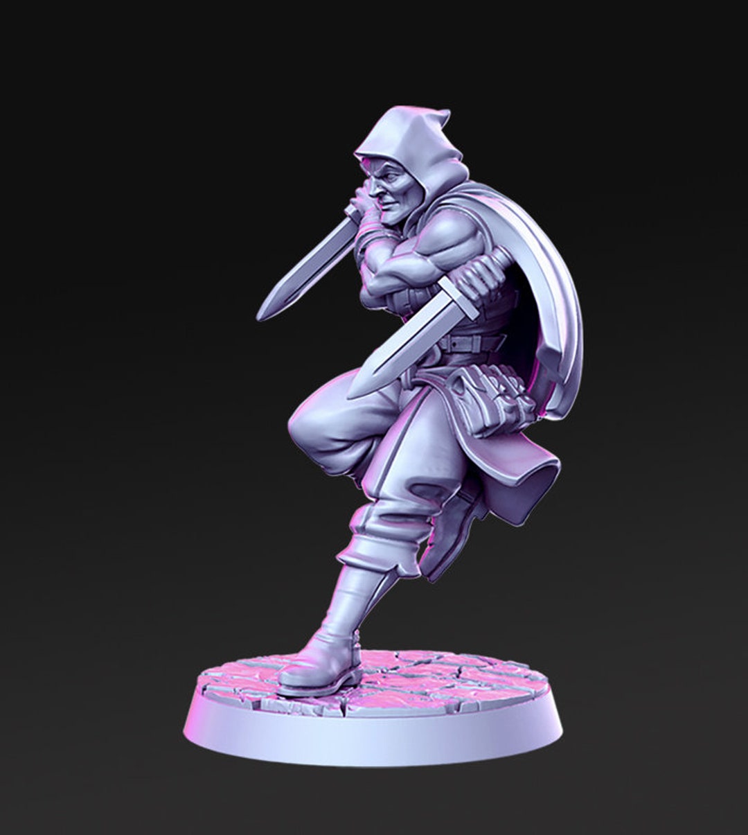 Human Assassin Dnd Miniature thief Miniatures for Tabletop Games Like D ...