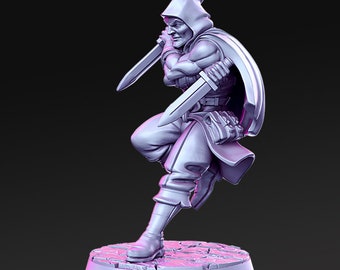 Female Rogue Dnd Miniature thief Miniatures for Tabletop | Etsy