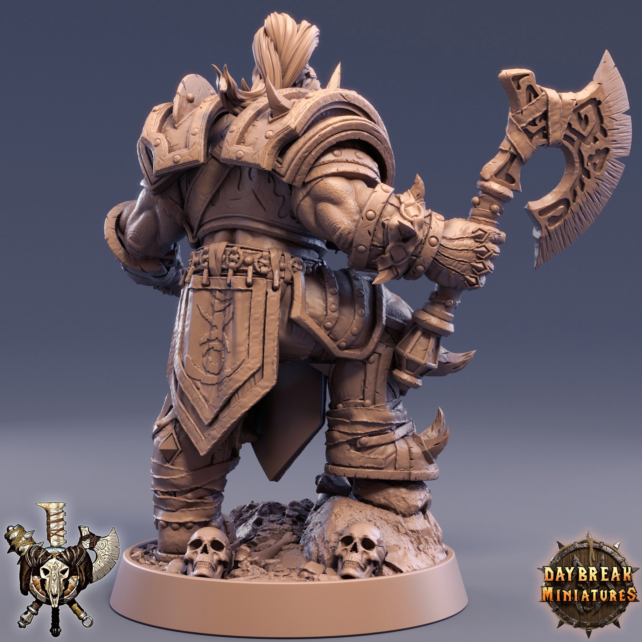 Orc Chieftain Dnd Miniature Orc Warrior Orc Leader Orc - Etsy