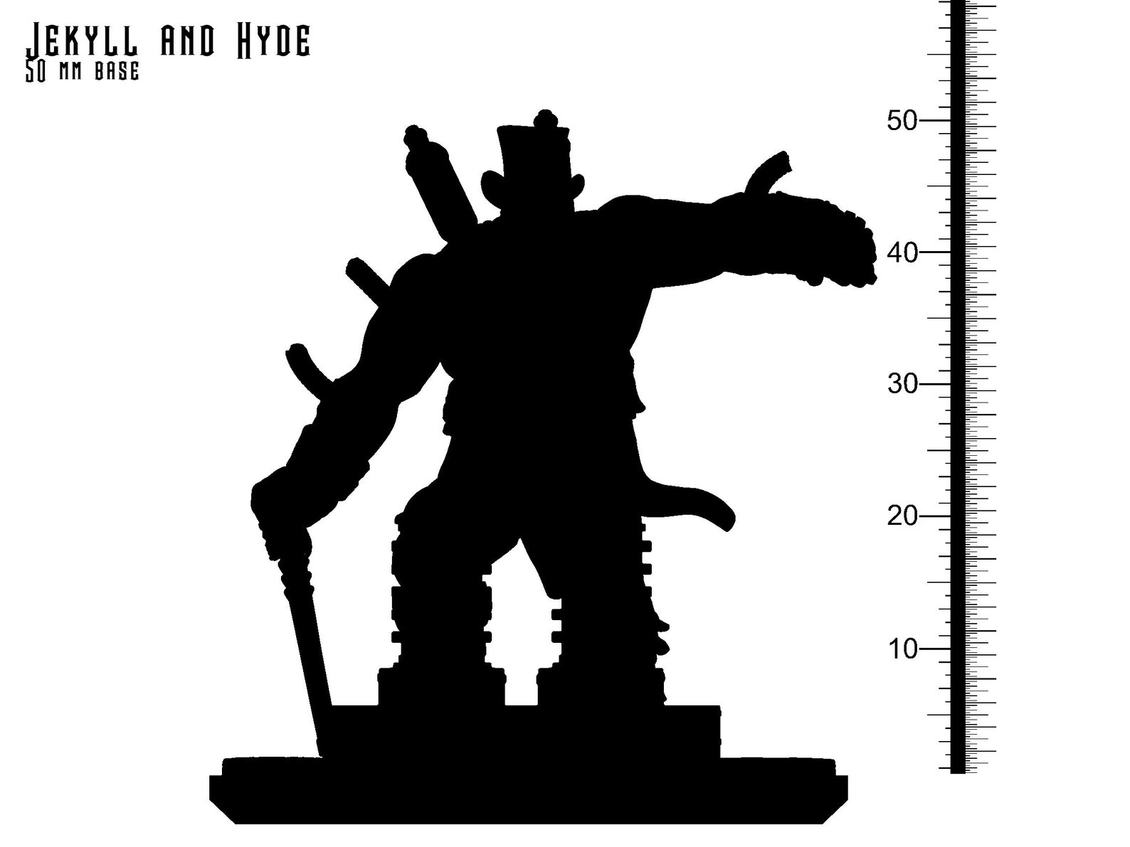 Jekyll and Hyde Steampunk Minis for Dnd Miniatures for - Etsy