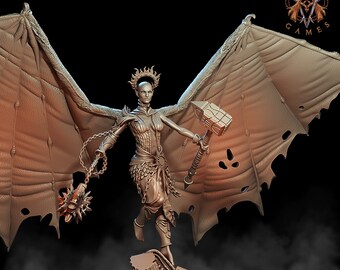 Fallen Angel Dnd Miniature - Etsy