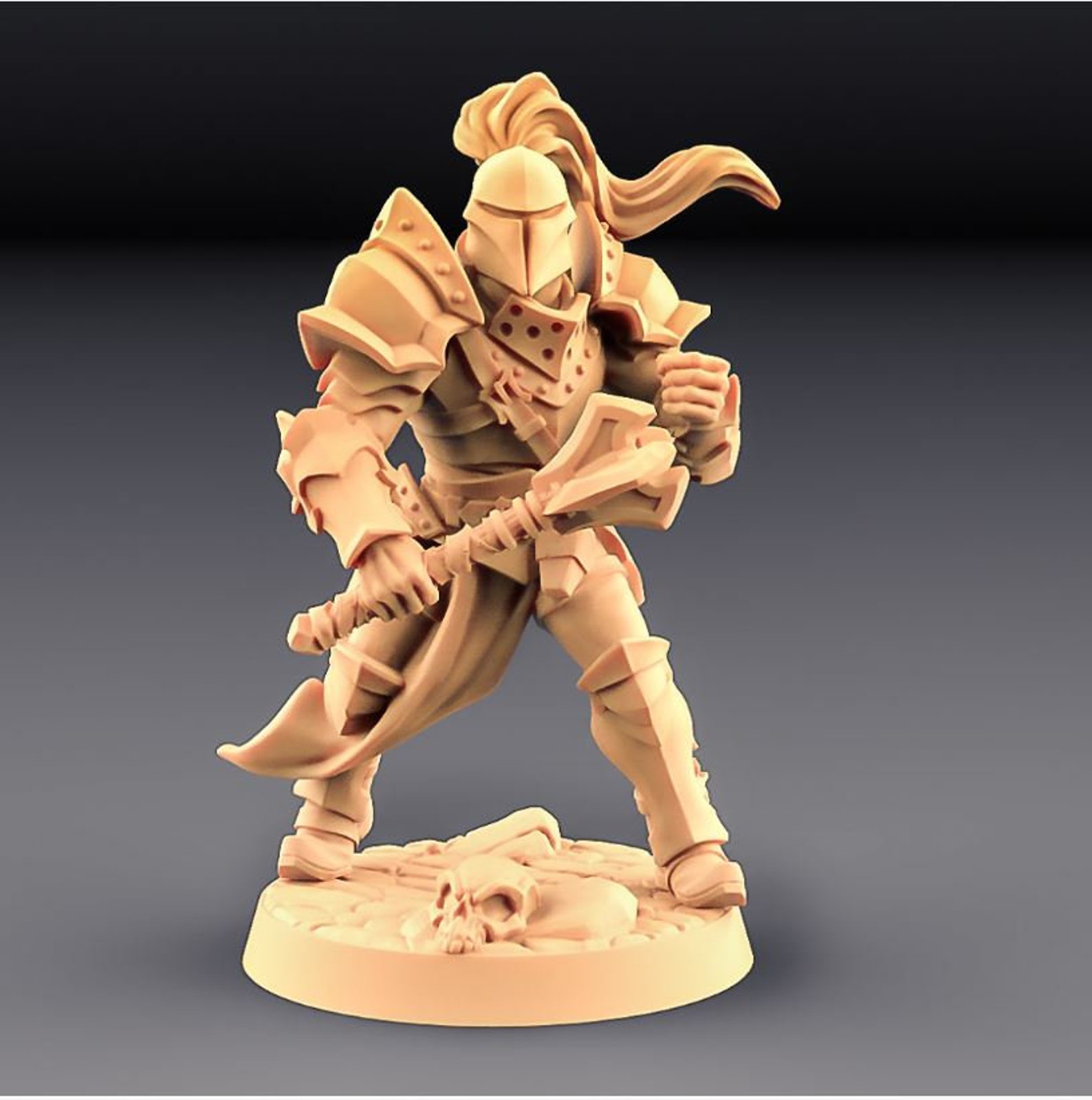 Human Male Fighter Dnd Miniature Tabletop Gaming D&D - Etsy