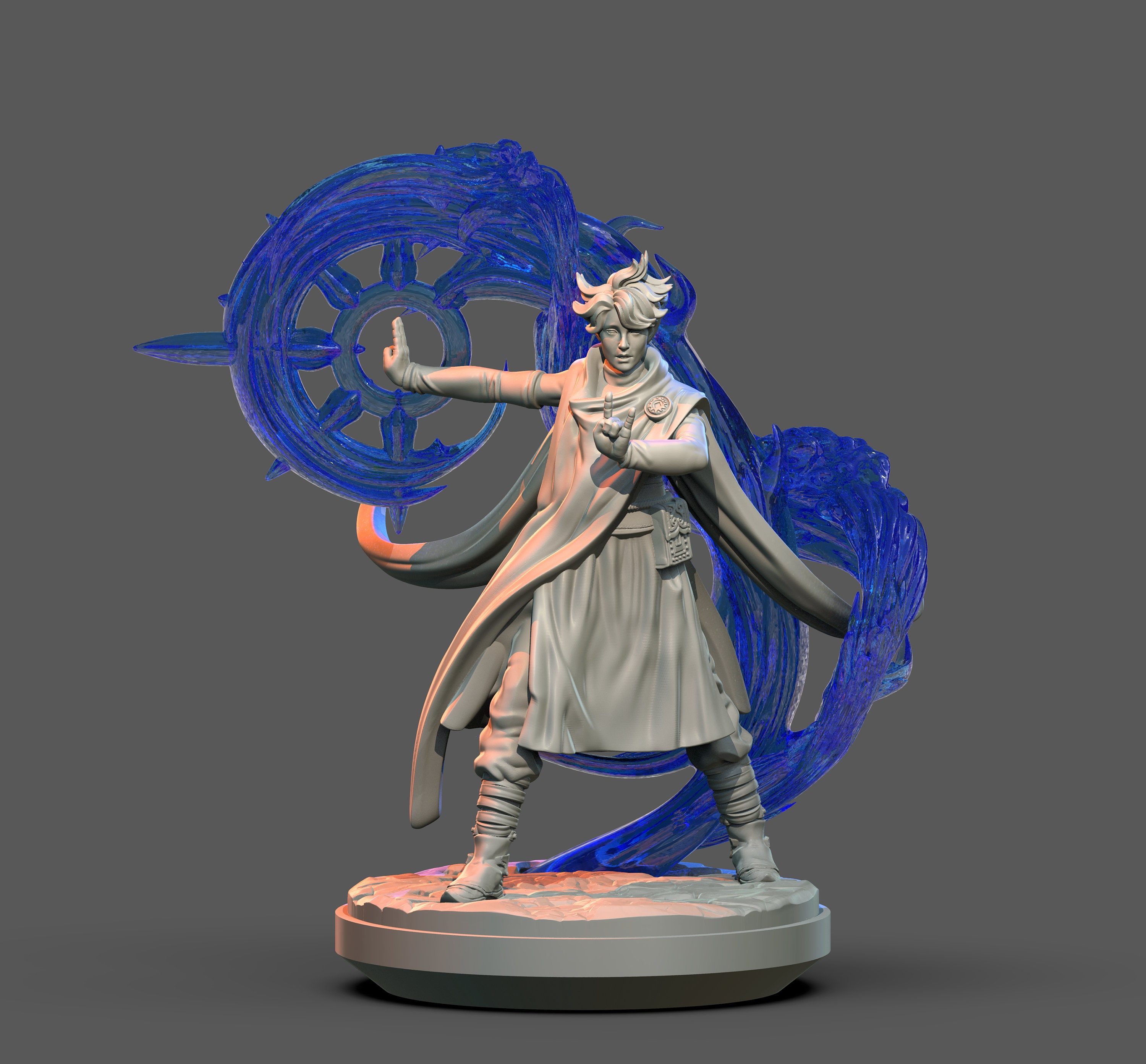 Witch Hunter Mage Dnd Miniature Miniatures for Tabletop - Etsy