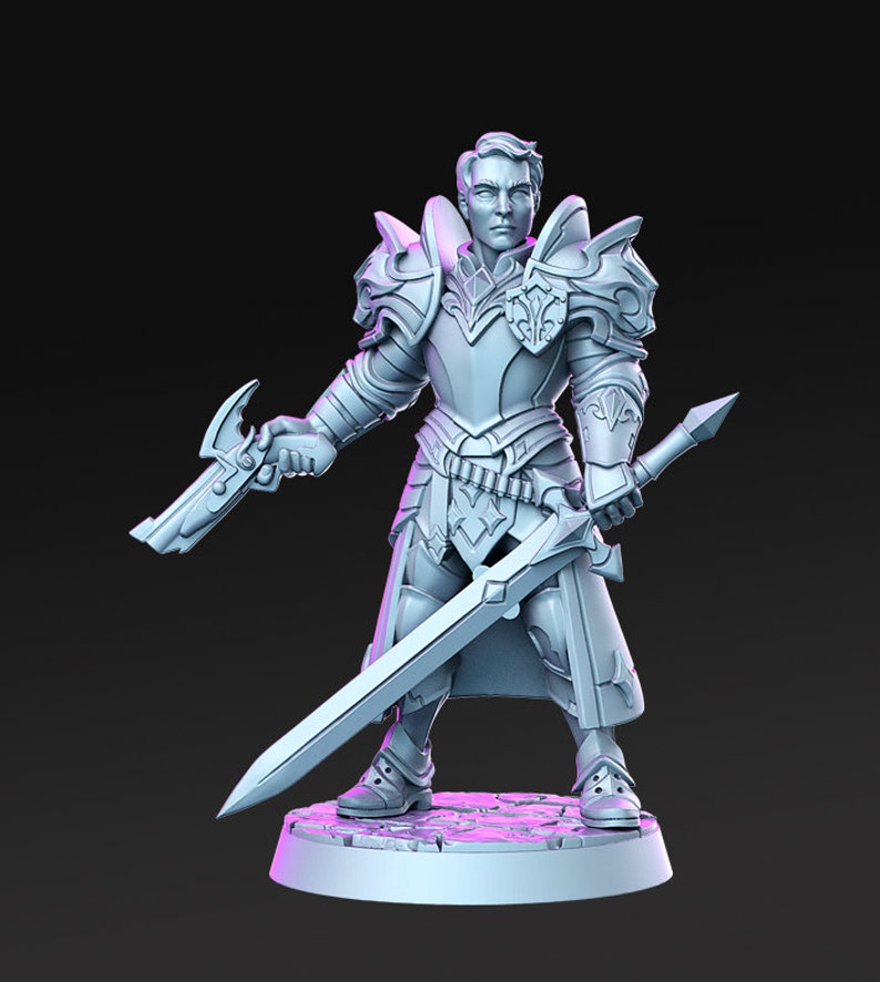 Space-time Knight Dnd Miniature space Knight Miniatures - Etsy