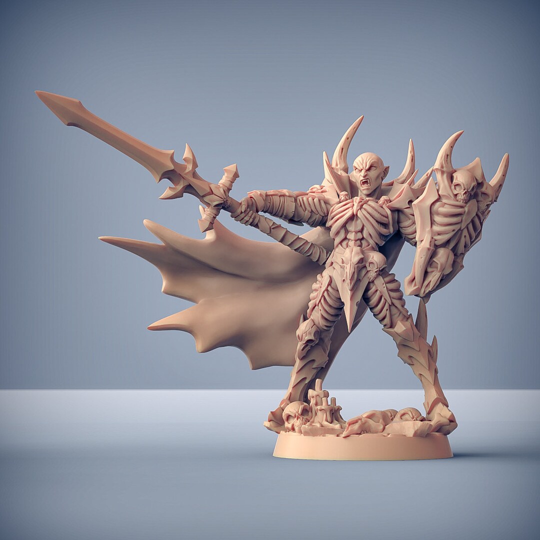 Vampire Lord Dnd Miniature captain Warrior Miniatures for Tabletop ...