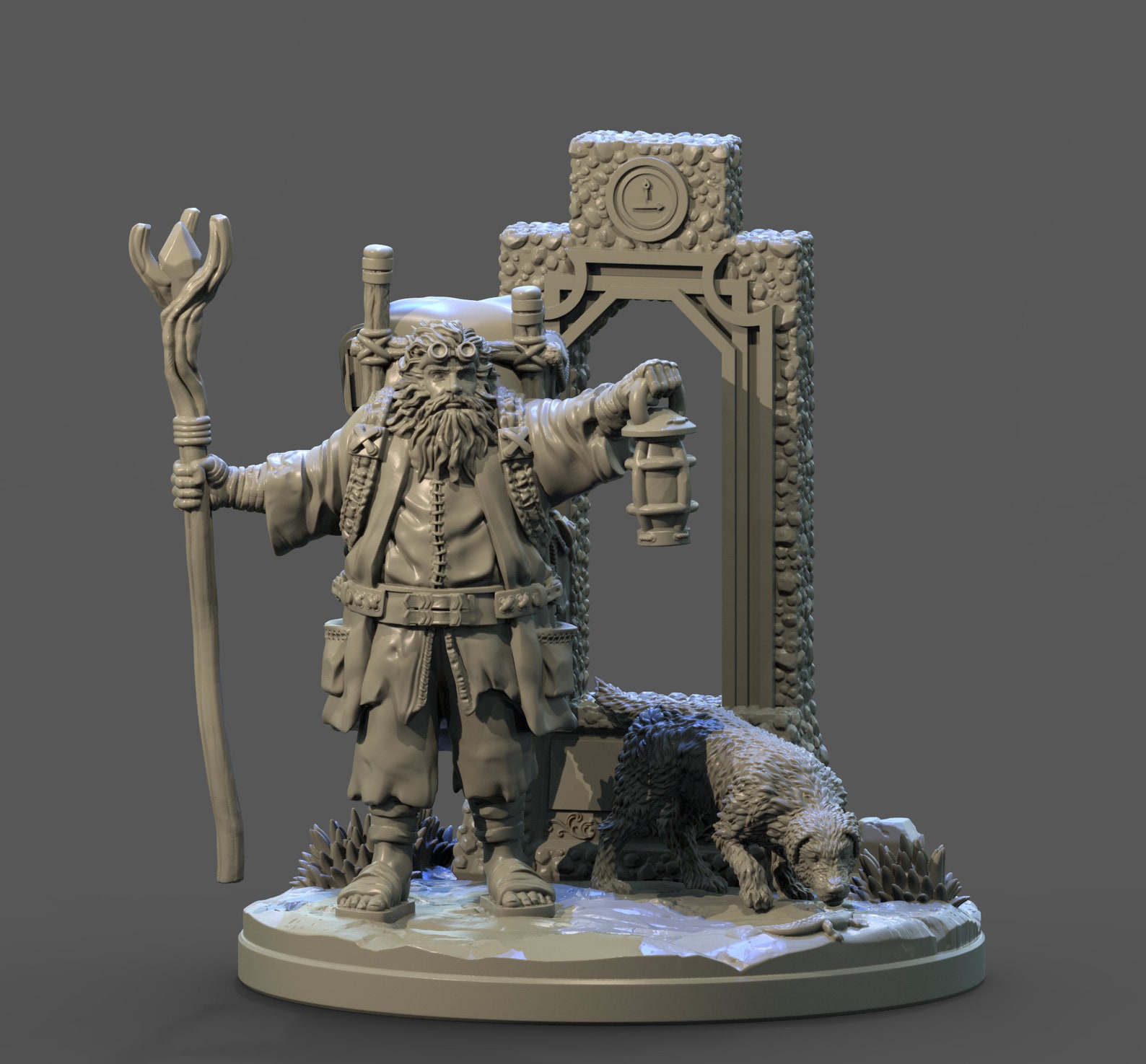 Wild Druid the Hermit Dnd Miniature Miniatures for - Etsy