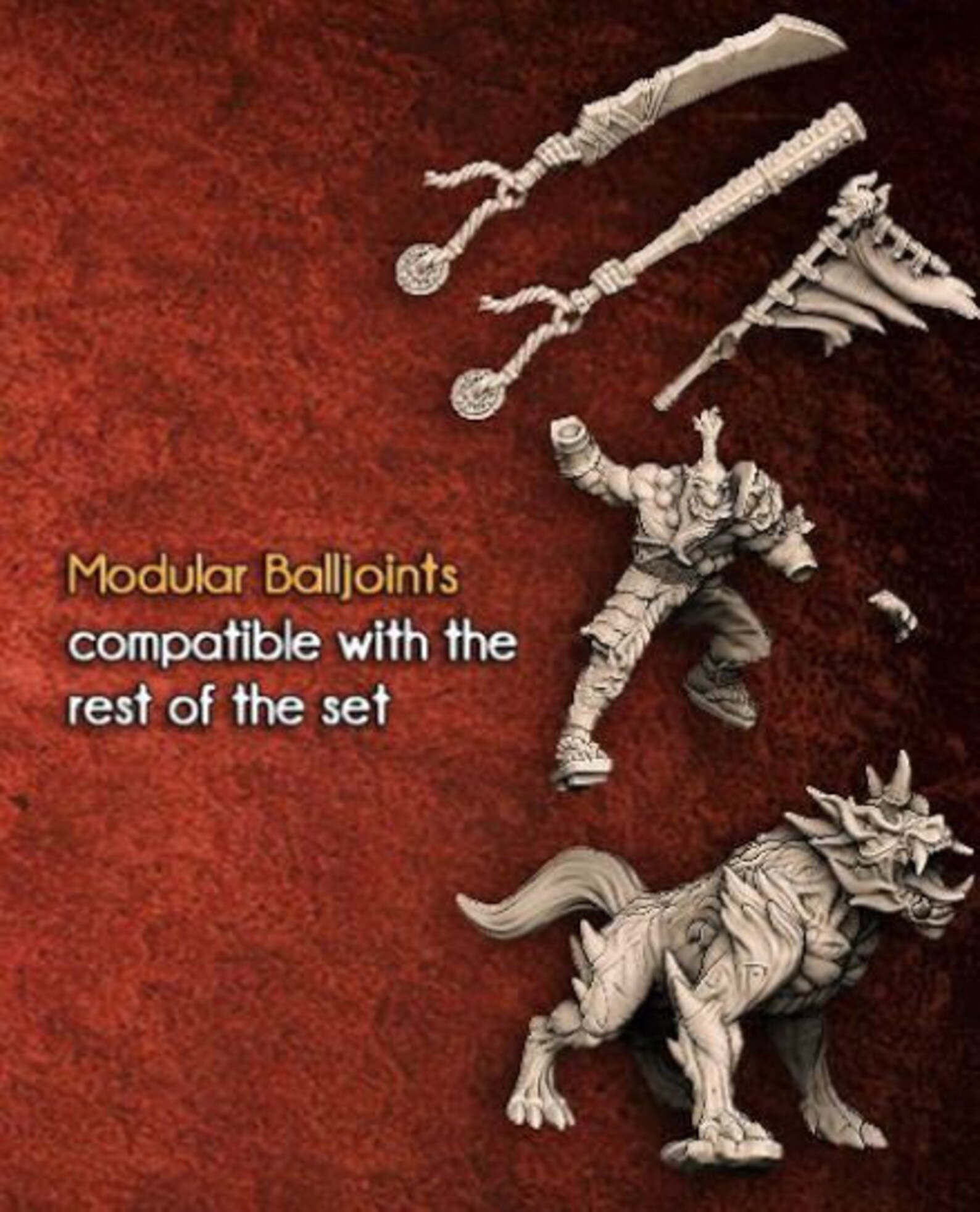 Mounted Oni Clan Chief Dnd Miniature Tabletop Games Like D&D - Etsy