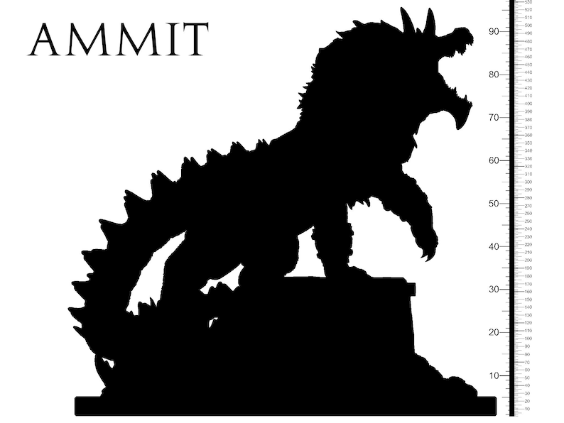 Ammit Miniature Dnd Miniature egypt Miniatures for - Etsy