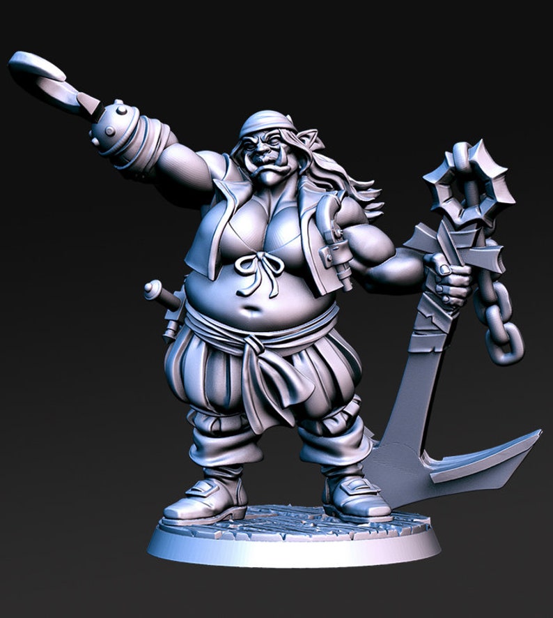 Orc Pirate Dnd Miniature deckhand Miniatures for Tabletop - Etsy UK