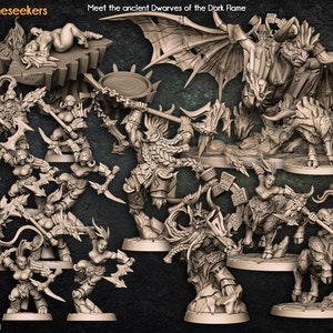 Dwarf Barbarian Dnd Miniature Dwarf Champion D&D Mini Miniature Dnd Miniature Dwarf Dnd Artisan ...