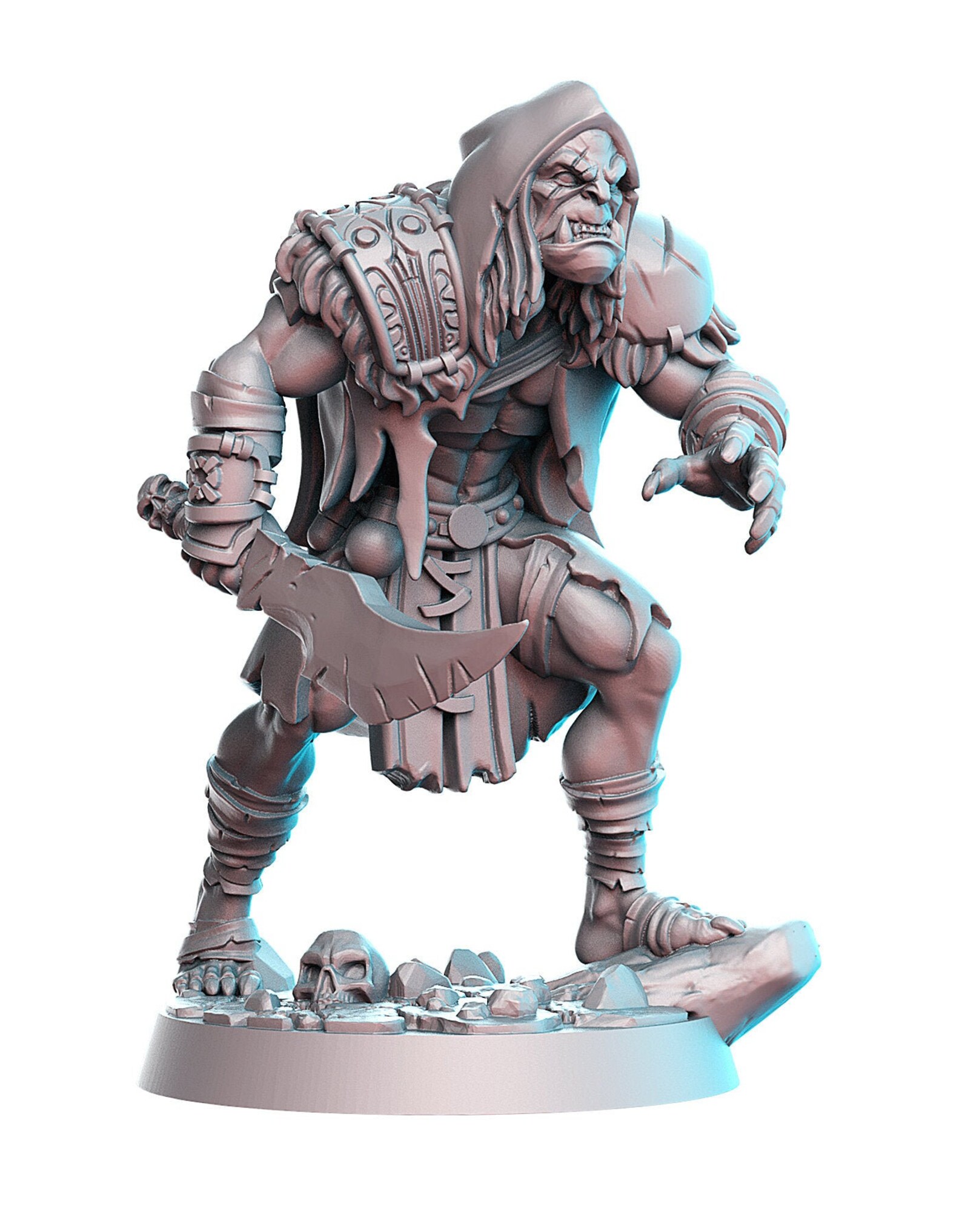 Orc Assassin Fighter Dnd Miniature Orc Thief Miniatures - Etsy