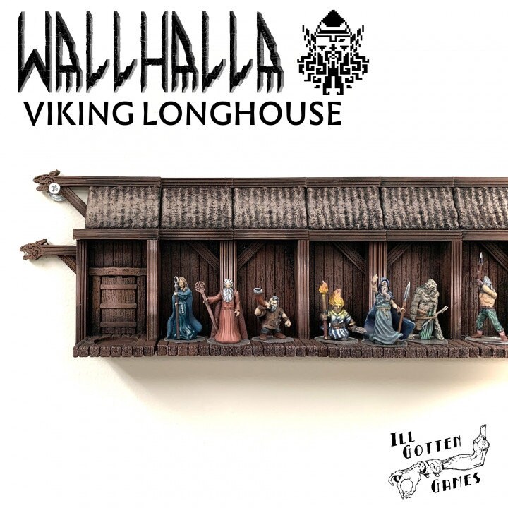 Modular Miniature Display Shelves Viking Lodge Holds 10 - Etsy