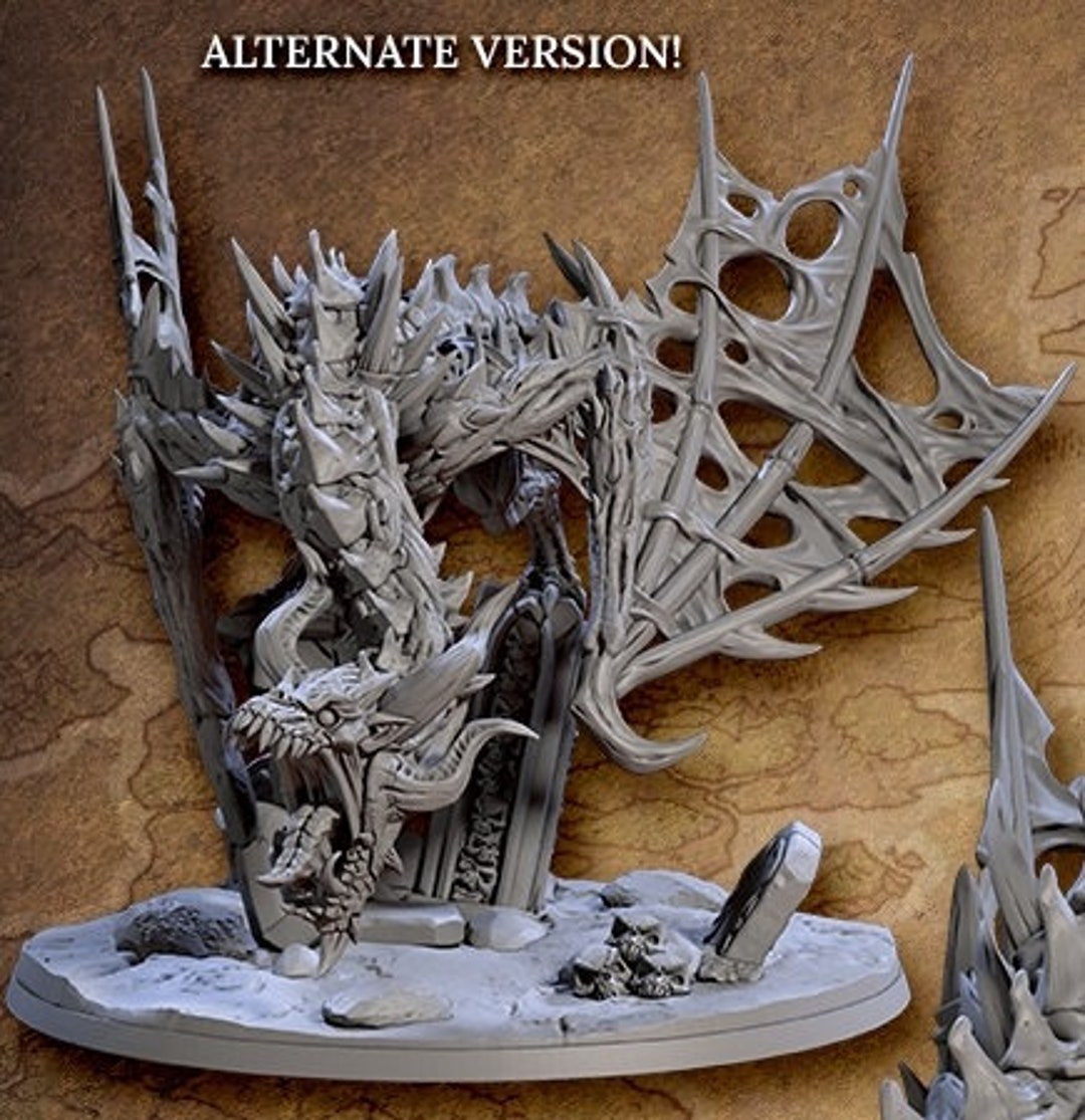 Undead Dragon Dnd Miniature Boss Ghouls Miniatures for Tabletop Games ...