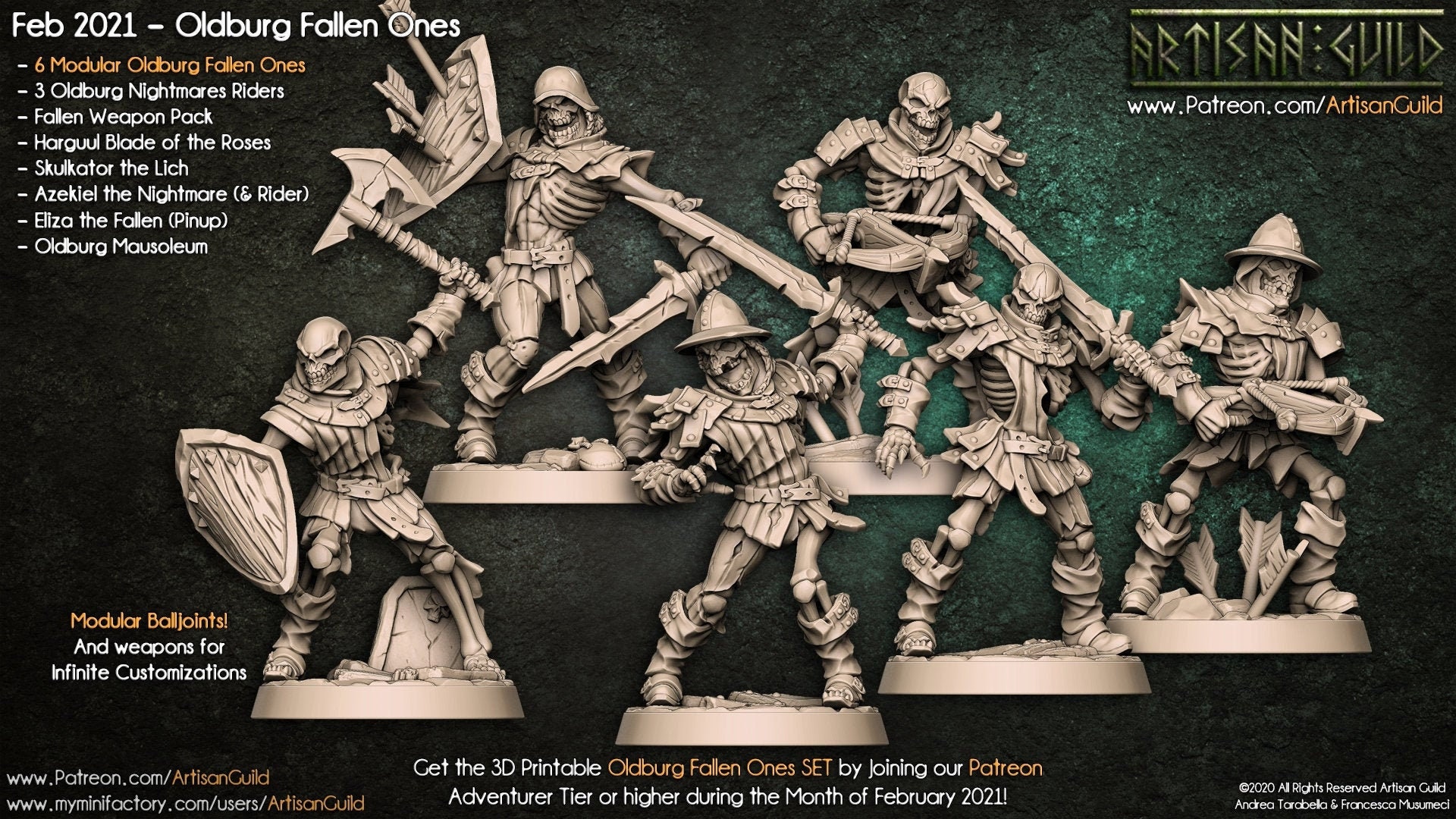 Undead Skeleton Fighters DnD Miniature Undead Warriors for - Etsy.de