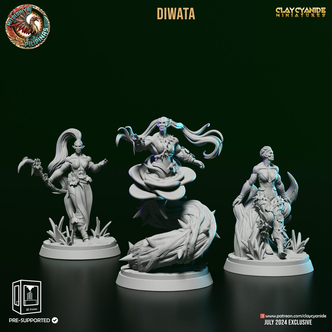 Diwata | Philippine Mythology | Fairies | Minis for Tabletop Games Like ...