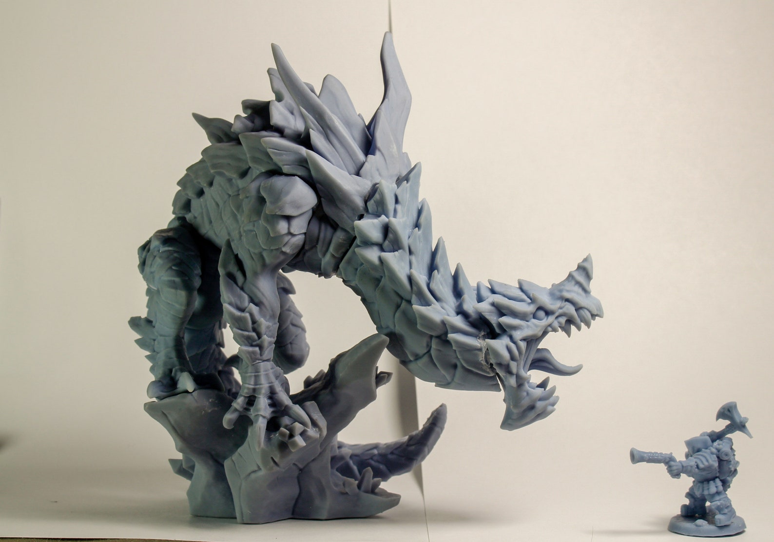 Depth Dragon Miniature Rock Dragon D&D Mini Miniature Dnd - Etsy