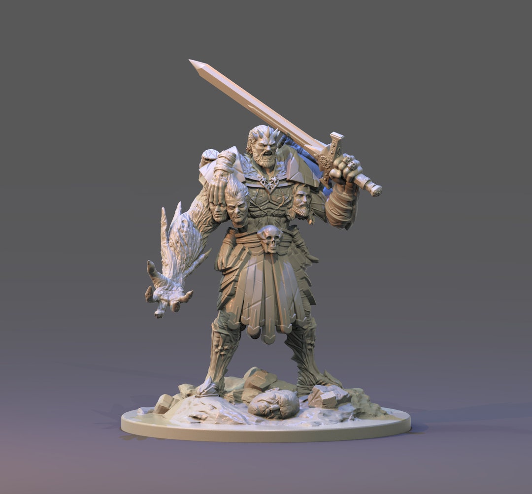 Mordred Demon Knight Dnd Miniature king Arthur Miniatures for Tabletop ...