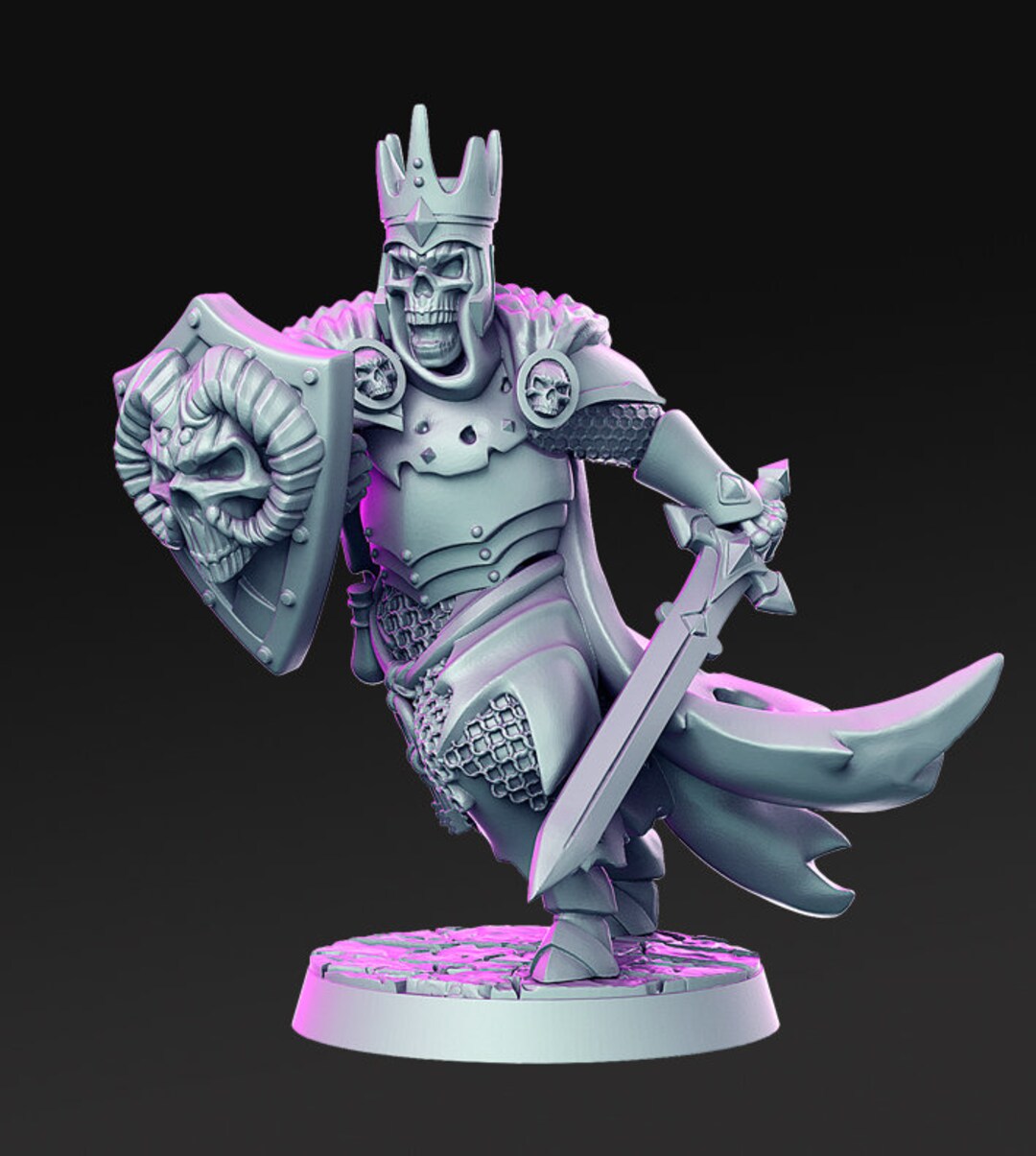 Undead Warrior King | Dnd Miniature | Wight | Gast | Miniatures for ...
