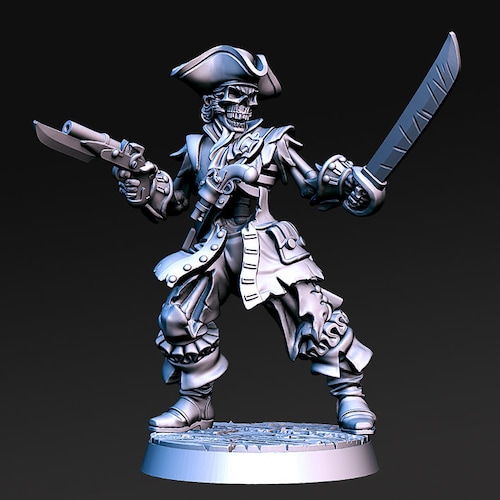 Dwarven Pirate Captain Dnd Miniature dwarf Miniatures for - Etsy