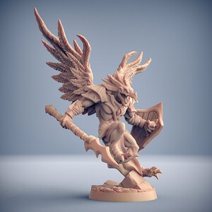 Aarakocra Dnd Miniature birdmen Warrior Miniatures for Tabletop Games ...