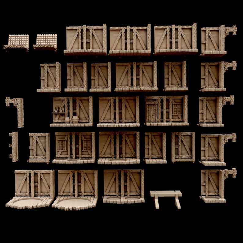 Modular Miniature Display Shelves tavern Scene Holds 10 - Etsy
