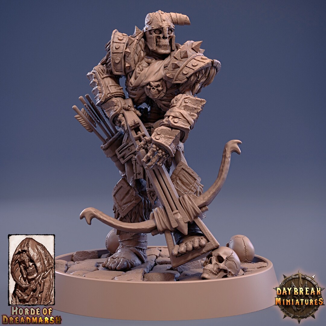 Undead Archer Dnd Miniature Skeleton Warrior Miniatures for Tabletop ...