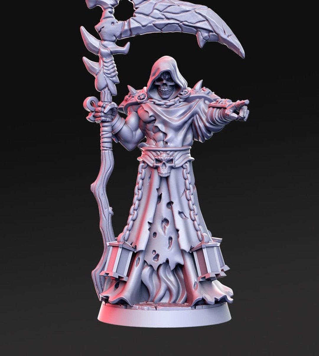 Necromancer DnD Miniature Grim Reaper Miniatures for Tabletop games ...