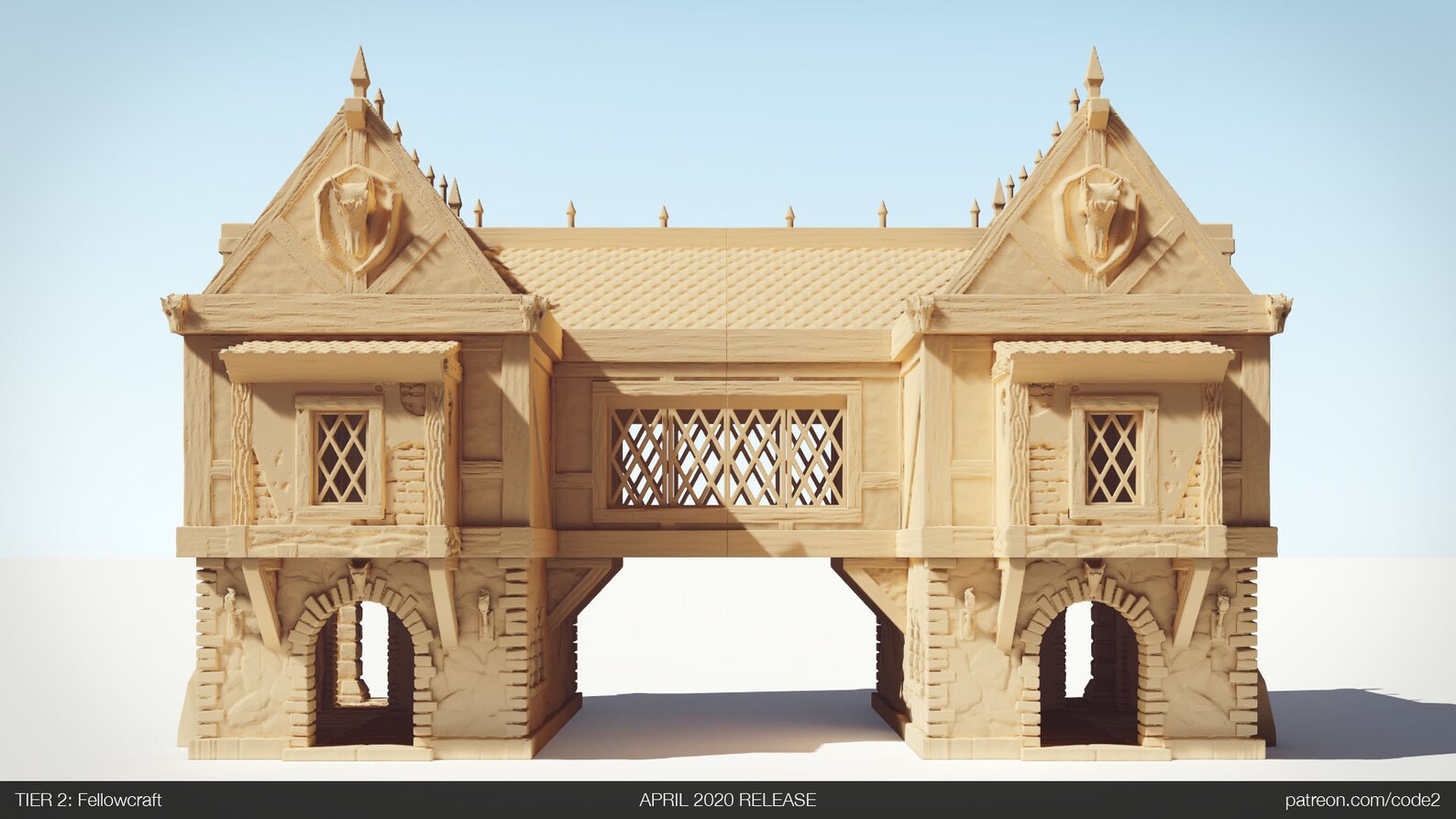 Guild Hall Table Top Terrain Building Guild House Tavern - Etsy