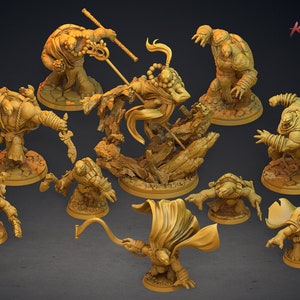 Tortle Monk Fighter Dnd Miniature turtle Fighter Miniatures for ...