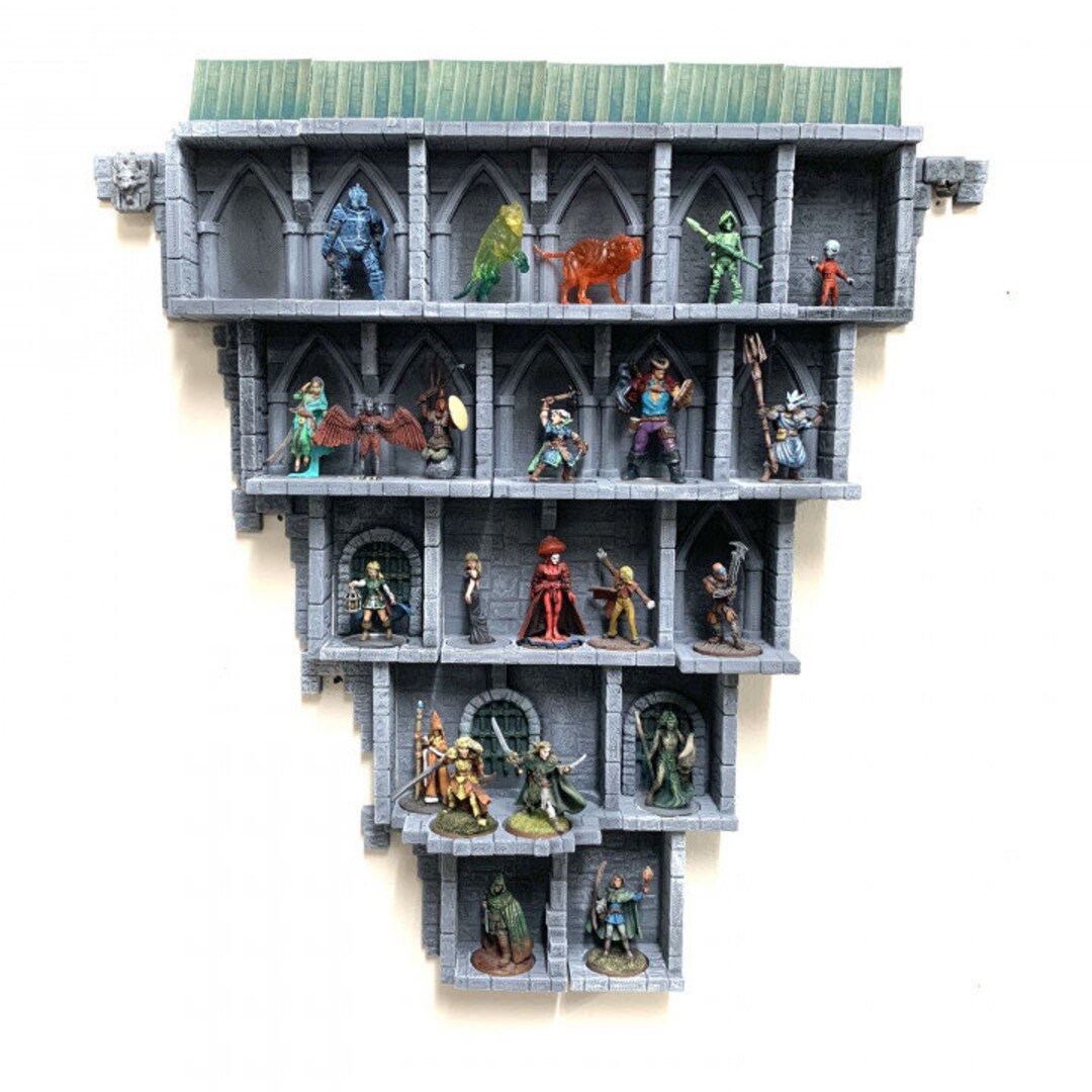 Modular Miniature Display Shelves Gothic Stone Holds 10 MINIS ...