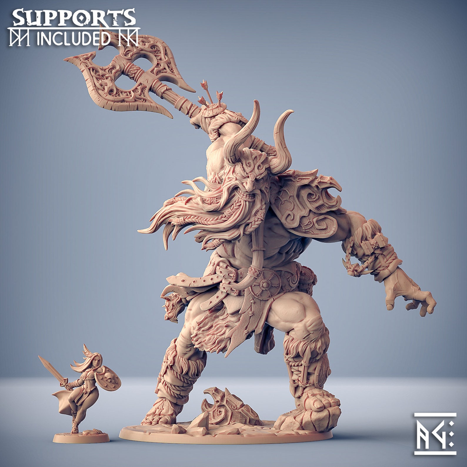 Frost Giant Jotunn Champion Giant 32mm or 28mm Fantasy - Etsy