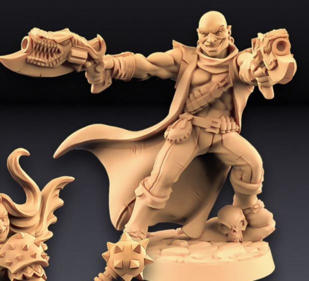 Human Gunslinger Hero Dnd Miniature | Pirate | Warrior, Fighter ...