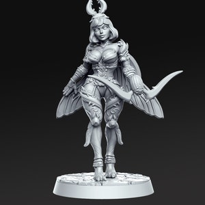 Female Fairy Hunter Dnd Miniature wasp Miniatures for Tabletop Games Like D&D or War Games RN ...