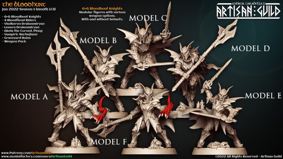 Vampire Fighters With Helmets Dnd Miniature fighters Warrior Miniatures ...