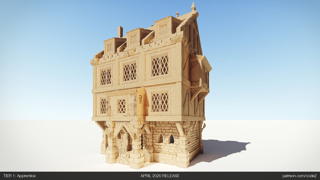 3 Story Inn Table Top Terrain Building | Traveler's Inn | Tavern | D&D ...